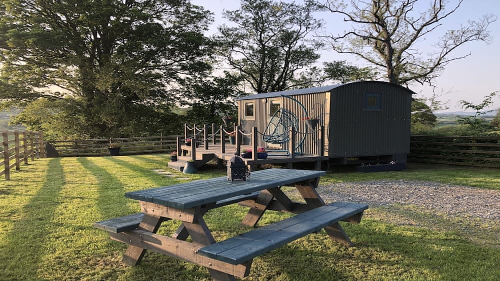 The Peacock Shepherds Hut at Hafoty Boeth €121