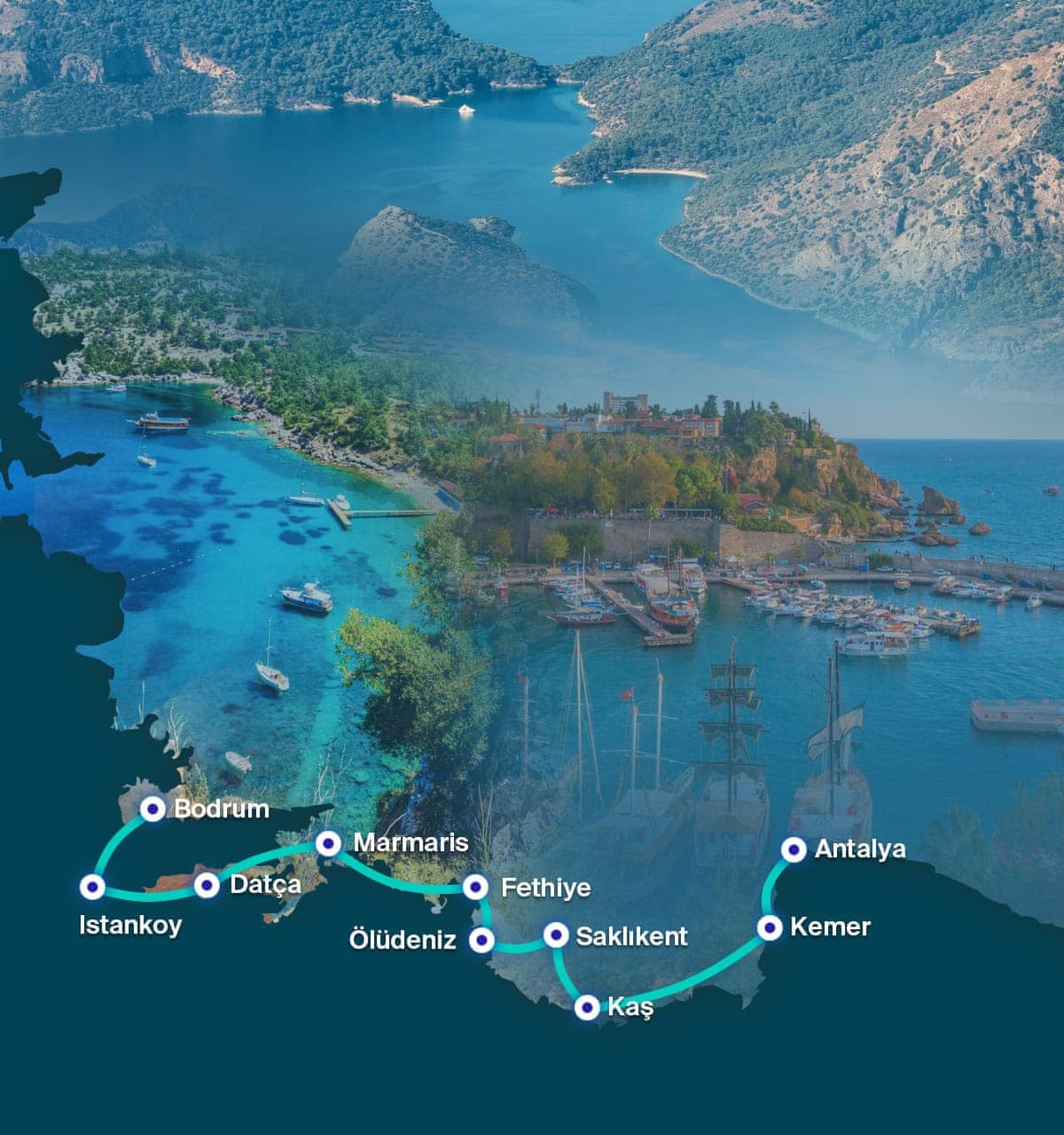 Road trips in Türkiye with Halalbooking: Bodrum-Antalya Route